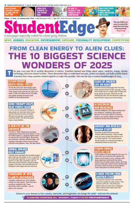 StudentEdge Newspaper January 2026 Edition – VisionIAS Publication ...